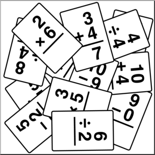 Clip Art: Flashcards 2 B&W – Abcteach