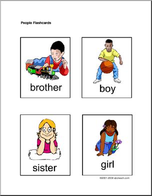 Flashcards: People (set 1) – Abcteach