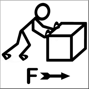 Clip Art: Force Push B&W – Abcteach