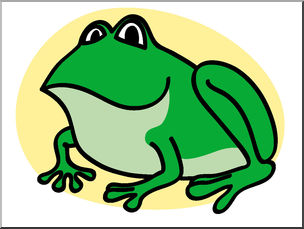 Clip Art: Basic Words: Frog Color Unlabeled – Abcteach