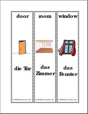 German: Bookmarks – Family – Abcteach
