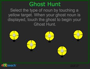 Interactive: Notebook: Ghost Hunt: Nouns (elem/upper el) – Abcteach