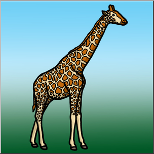 Clip Art: Giraffe Color 1 – Abcteach
