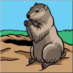 Clip Art: Groundhog Color – Abcteach