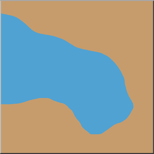 Clip Art: Landforms: Gulf Color – Abcteach