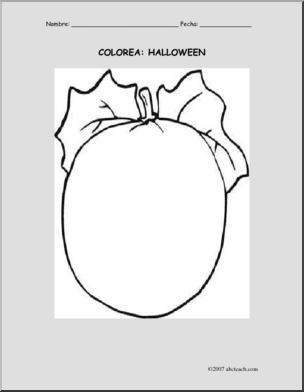 Spanish: “Glyph” – Halloween (primaria) – Abcteach