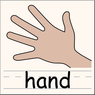 Clip Art: Parts of the Body: Hand Color – Abcteach