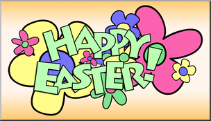Clip Art: Happy Easter Color 1 – Abcteach