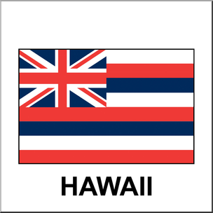 Clip Art: Flags: Hawaii Color – Abcteach