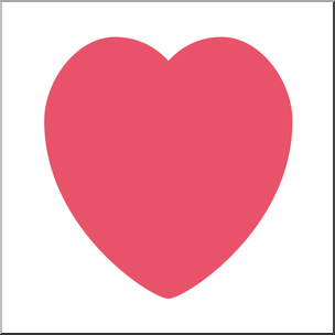 Clip Art: Heart 1 Color 1 – Abcteach