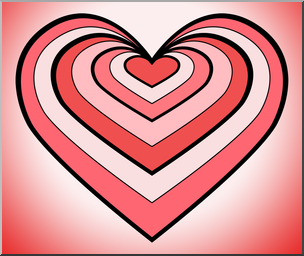 Clip Art: Hearts 2 Color 1 – Abcteach