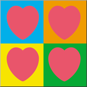 Clip Art: Heart 1 Color 3 – Abcteach