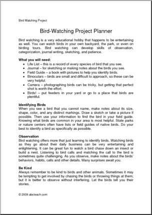 Bird-Watching – Abcteach