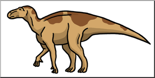 Clip Art: Iguanodon Color – Abcteach