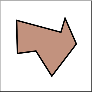 Clip Art: Irregular Polygons: Heptagon Color Unlabeled – Abcteach
