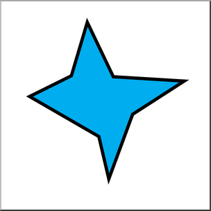 Clip Art: Irregular Polygons: Octagon Color Unlabeled – Abcteach