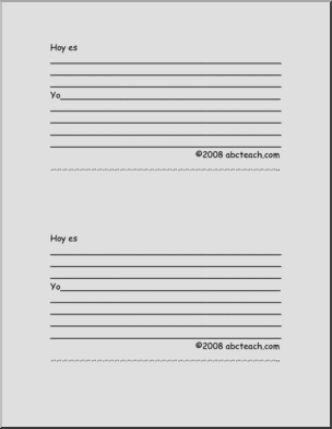 Spanish: “Glyph” – Agosto (elementaria) – Abcteach