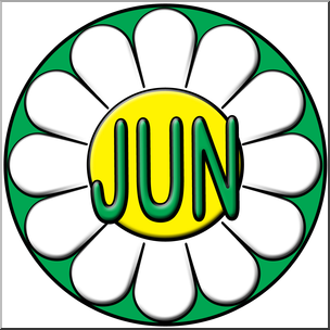 Clip Art: Month Icon: June Color – Abcteach