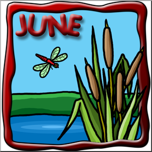 Clip Art: Month Graphic: June Color – Abcteach