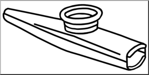 Clip Art: Kazoo B&W – Abcteach