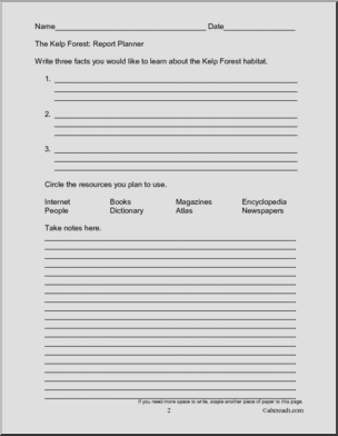 Research and Report: Kelp Forest Habitat (Part 1) – Abcteach