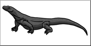 Clip Art: Alligator or Crocodile? 1 B&W – Abcteach