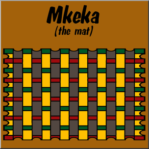 Clip Art: Kwanzaa: Mkeka Color – Abcteach