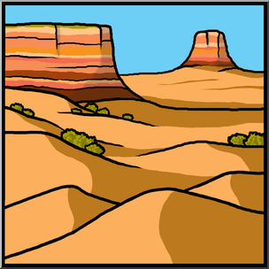 Clip Art: Landforms 2 Color Unlabeled – Abcteach