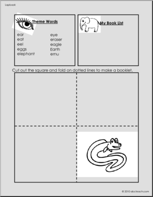 Lapbook: Alphabet Letter E (pre-K/primary) – Abcteach