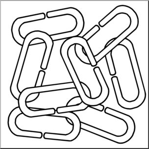 Clip Art: Classroom Manipulatives: Links B&W – Abcteach