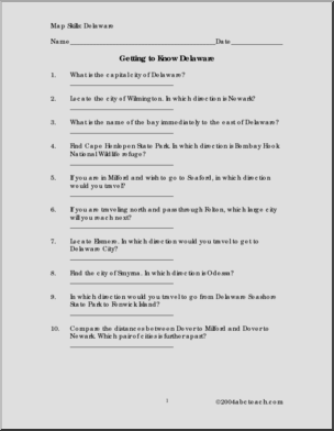 Delaware – Abcteach