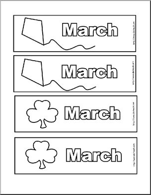Bookmarks: March – Abcteach