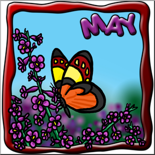 Clip Art: Month Graphic: May Color – Abcteach
