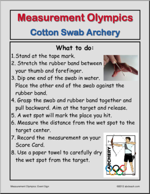 Classroom Olympics: Miniature Games Measurement – Abcteach