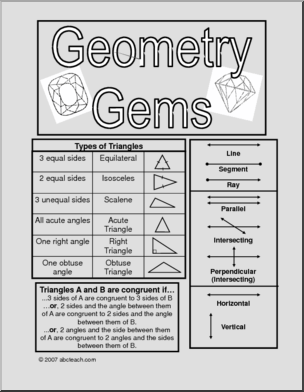 Mini Office: Geometry (b/w) – Abcteach