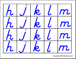 Movable Alphabet (for Montessori) – DN-Style Font – Abcteach