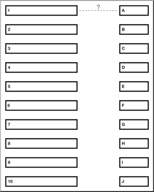 Clip Art: Multiple Pathway Grid 10A Labeled – Abcteach