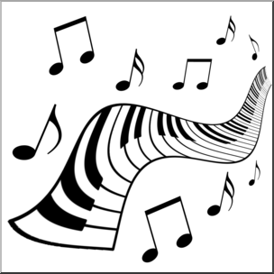 Clip Art: Music Graphic B&W – Abcteach