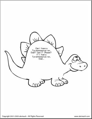 Shapebook: Can I Have a Tyrannosaurus Rex, Dad? – Abcteach