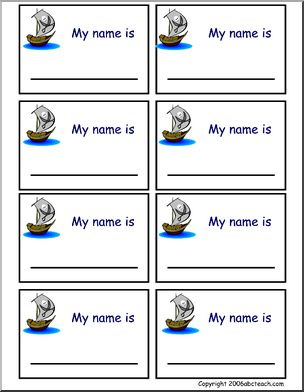 Nametags: Pirate theme – Abcteach