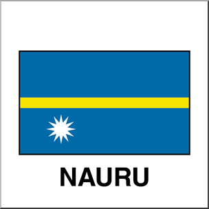Clip Art: Flags: Nauru Color – Abcteach