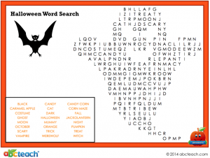 Interactive: Notebook: Word Search – Ghost (hard) – Abcteach