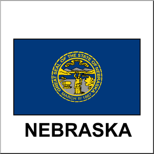 Clip Art: Flags: Nebraska Color – Abcteach