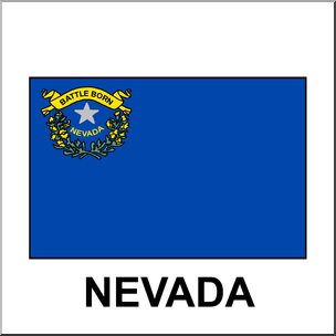 Clip Art: Flags: Nevada Color – Abcteach