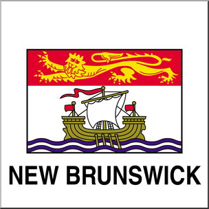 Clip Art: Flags: New Brunswick Color – Abcteach