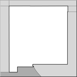 Clip Art: US State Maps: New Mexico Grayscale – Abcteach