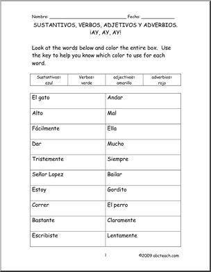 Adverbios/Adverbs – Abcteach