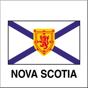 Clip Art: Flags: Nova Scotia Color – Abcteach