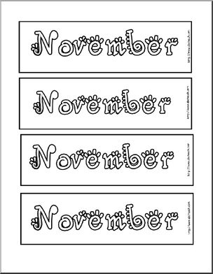 Bookmarks: November – Abcteach