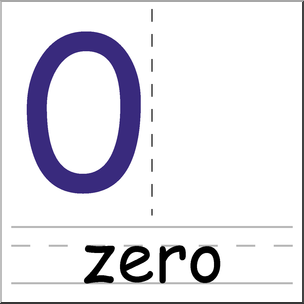 Clip Art: Number Set 2: 00 Color – Abcteach